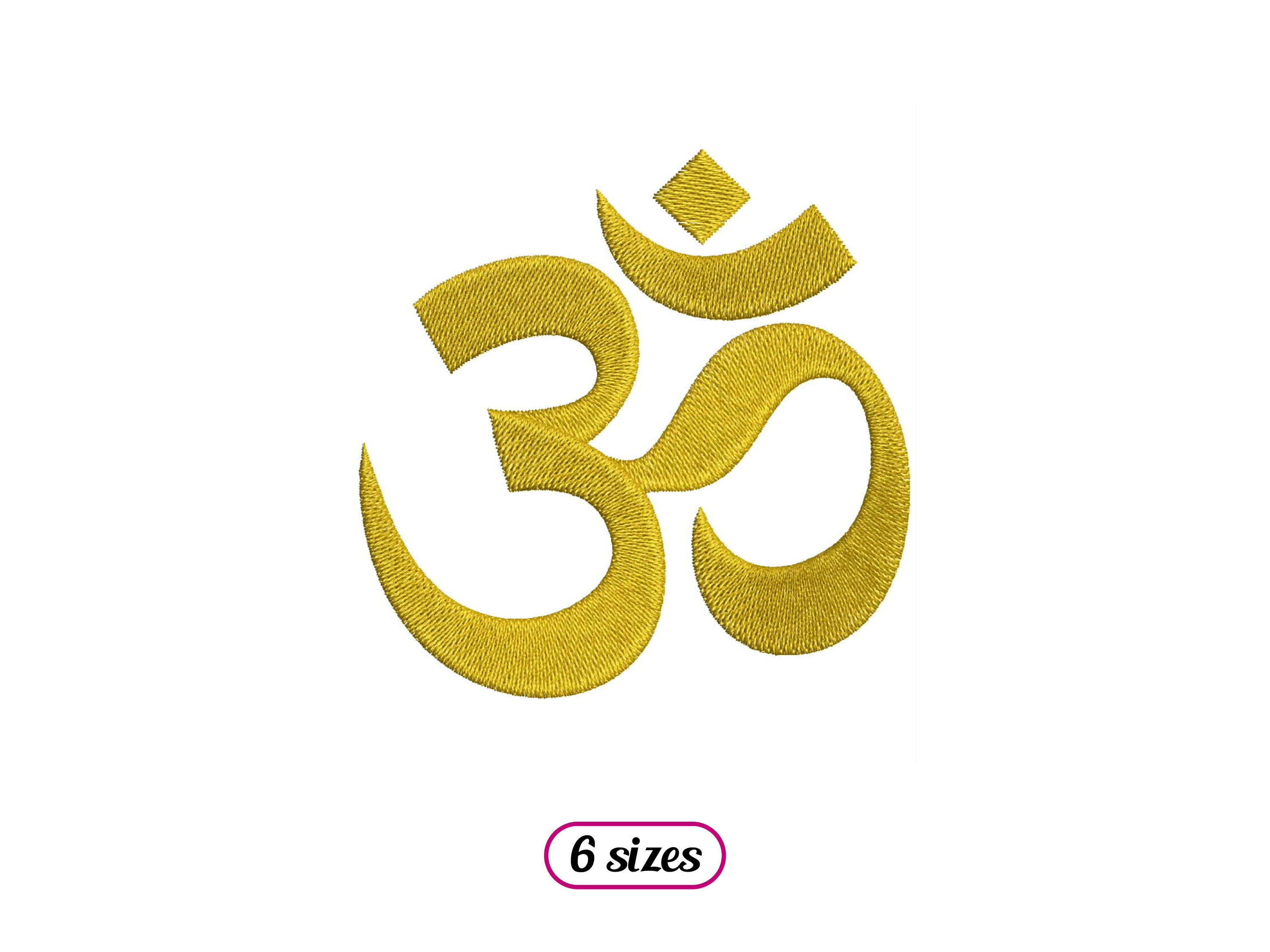 AUM Symbol Machine Embroidery Design - 6 Sizes - INSTANT DOWNLOAD - Etsy