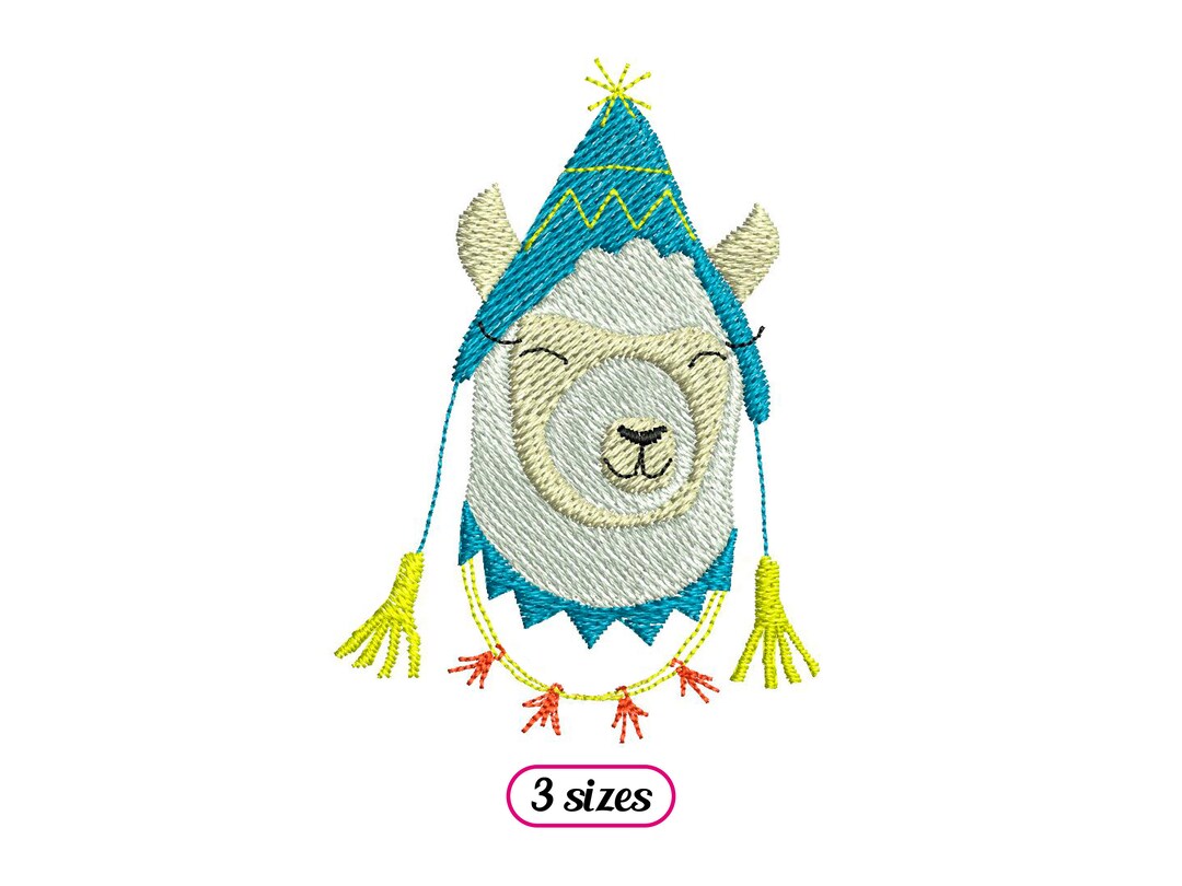 Llama Head Machine Embroidery Design - 3 Sizes - INSTANT DOWNLOAD - Etsy
