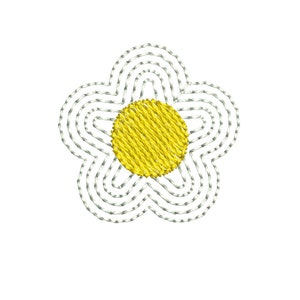 Mini Daisy Machine Embroidery Design – Tiny Delicate Flower - Small ...