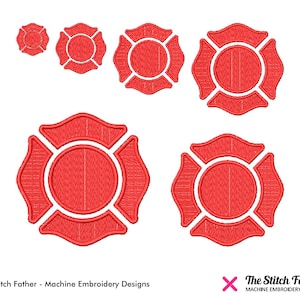 Mini Fireman Symbol Machine Embroidery Design 6 Sizes - Etsy