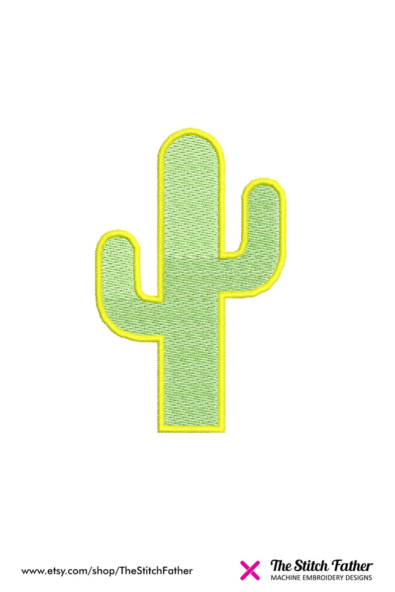 Cactus Machine Embroidery Design Mini Indian Cactus Boho - Etsy