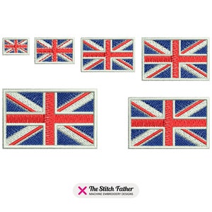 Mini UK Flag Machine Embroidery Design – United Kingdom Flag – England ...