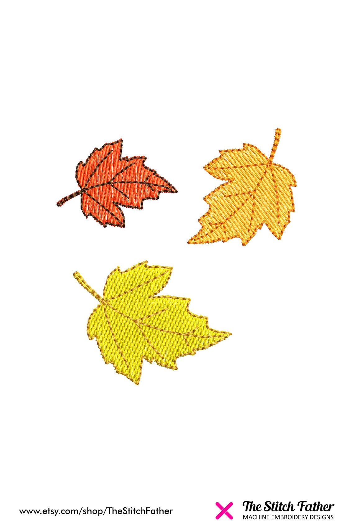 Mini Autumn Leaves Machine Embroidery Design Small - Etsy UK