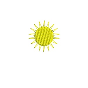 Mini Sun Machine Embroidery Design – Cute Small Sun Fill Stitch – Sunny ...