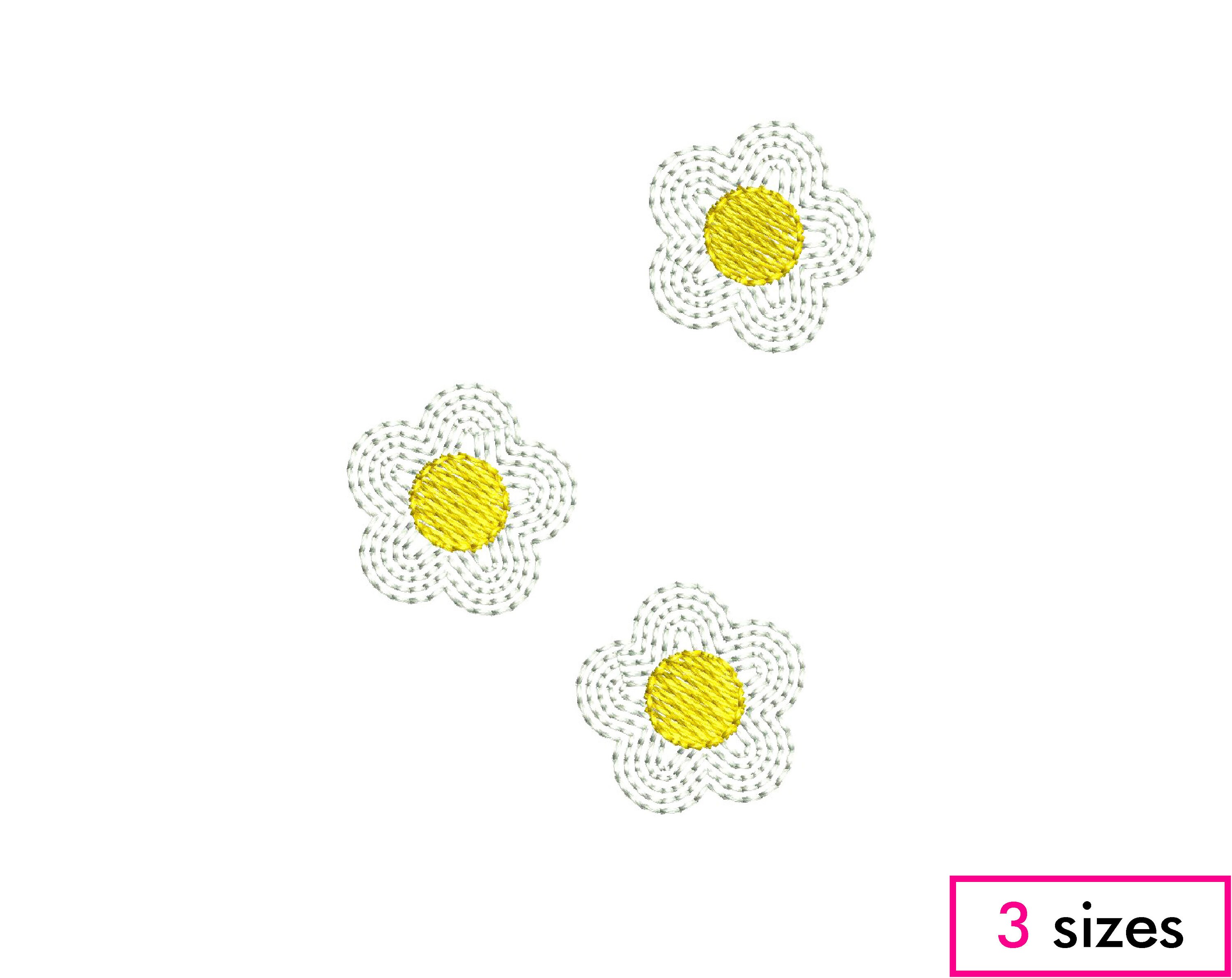 Mini Flowers Machine Embroidery Design Tiny Delicate Flowers - Etsy