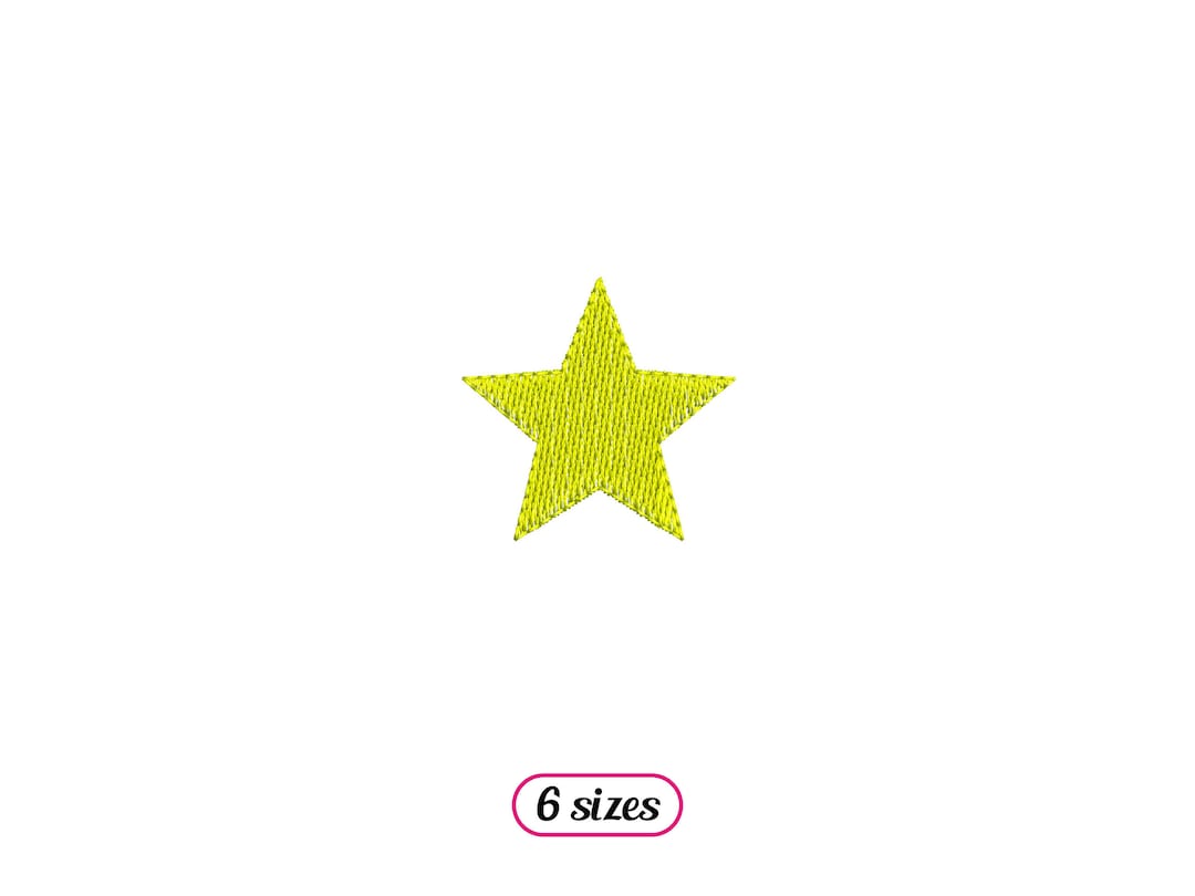 Mini Star Machine Embroidery Design – Tiny Stars – Small Star – Fill ...