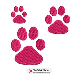 Mini Dog Print Machine Embroidery Design Pet Dog Paw Print Cute Dog ...