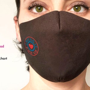 Face Mask Machine Embroidery Design Mask in the Hoop 5 Sizes Supportive ...