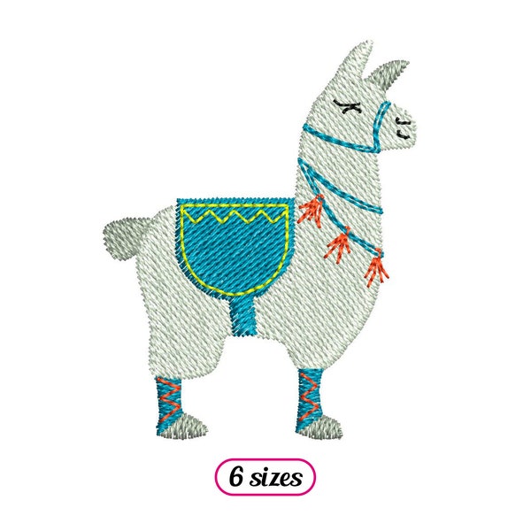 Llama Embroidery Design - Etsy