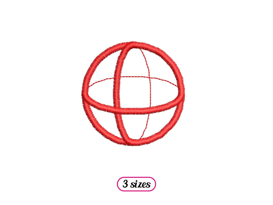 Mini Sphere Machine Embroidery Design – Geometric Shape – Geometrical ...