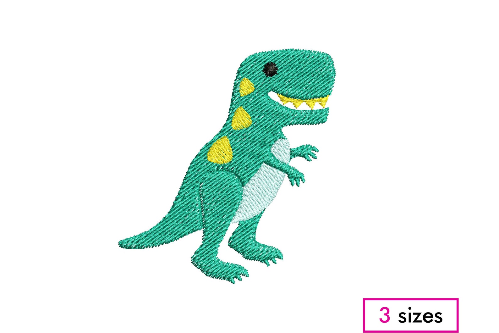 Mini T-rex Dinosaur Machine Embroidery Design Animal - Etsy