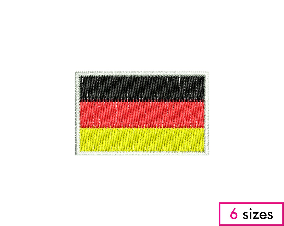 Mini Germany Flag Machine Embroidery Design 6 Sizes - Etsy