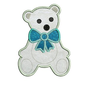 Teddy Bear Applique Machine Embroidery Design Cute Teddy - Etsy