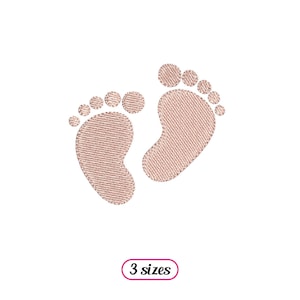 Mini Baby Feet Machine Embroidery Design – Cute Tiny Footprints – Small ...