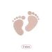 Mini Baby Feet Machine Embroidery Design Cute Tiny Footprints Small ...