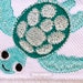 Mini Turtle Machine Embroidery Design - Cute Smiling Turtle Swimming ...