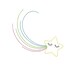Mini Shooting Star Line Machine Embroidery Design Cute - Etsy