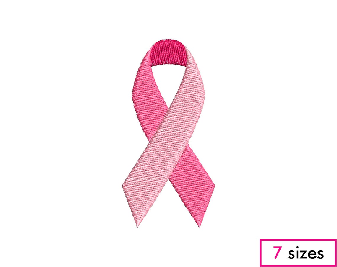 Mini Cancer Awareness Ribbon Machine Embroidery Design - Etsy