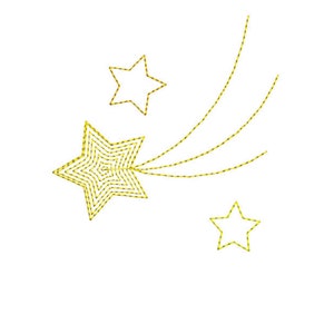 Mini Constellation Stars Machine Embroidery Design – Tiny Shooting Star ...