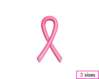 Mini Cancer Awareness Ribbon Machine Embroidery Design | Etsy