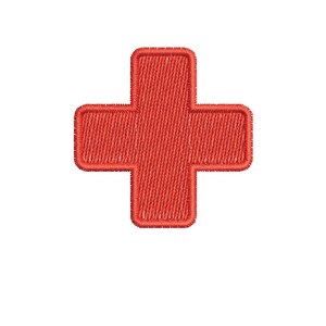 Mini Red Cross Icon Machine Embroidery Design – Red Cross Pictogram ...