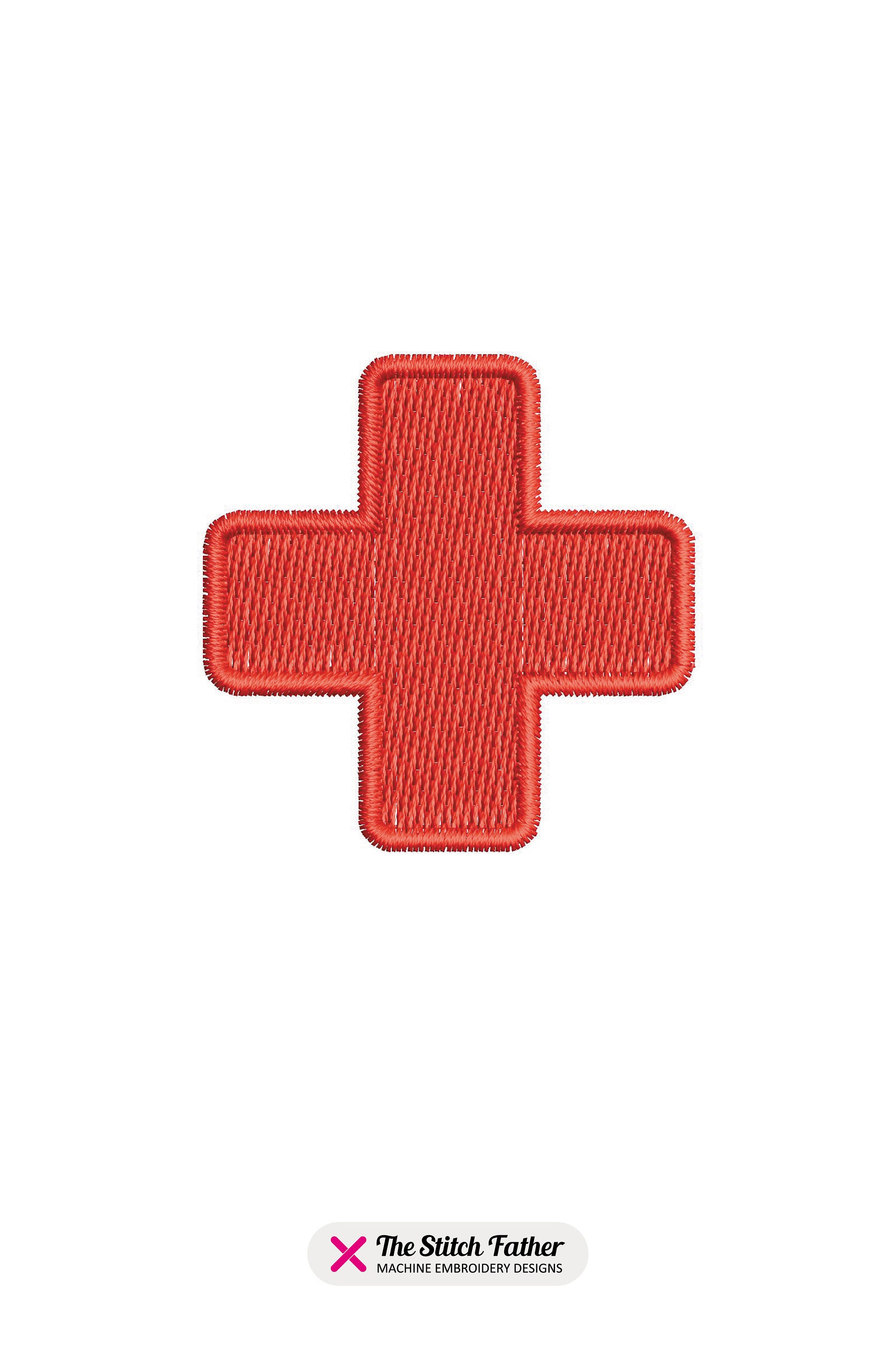 Mini Red Cross Icon Machine Embroidery Design – Red Cross Pictogram ...
