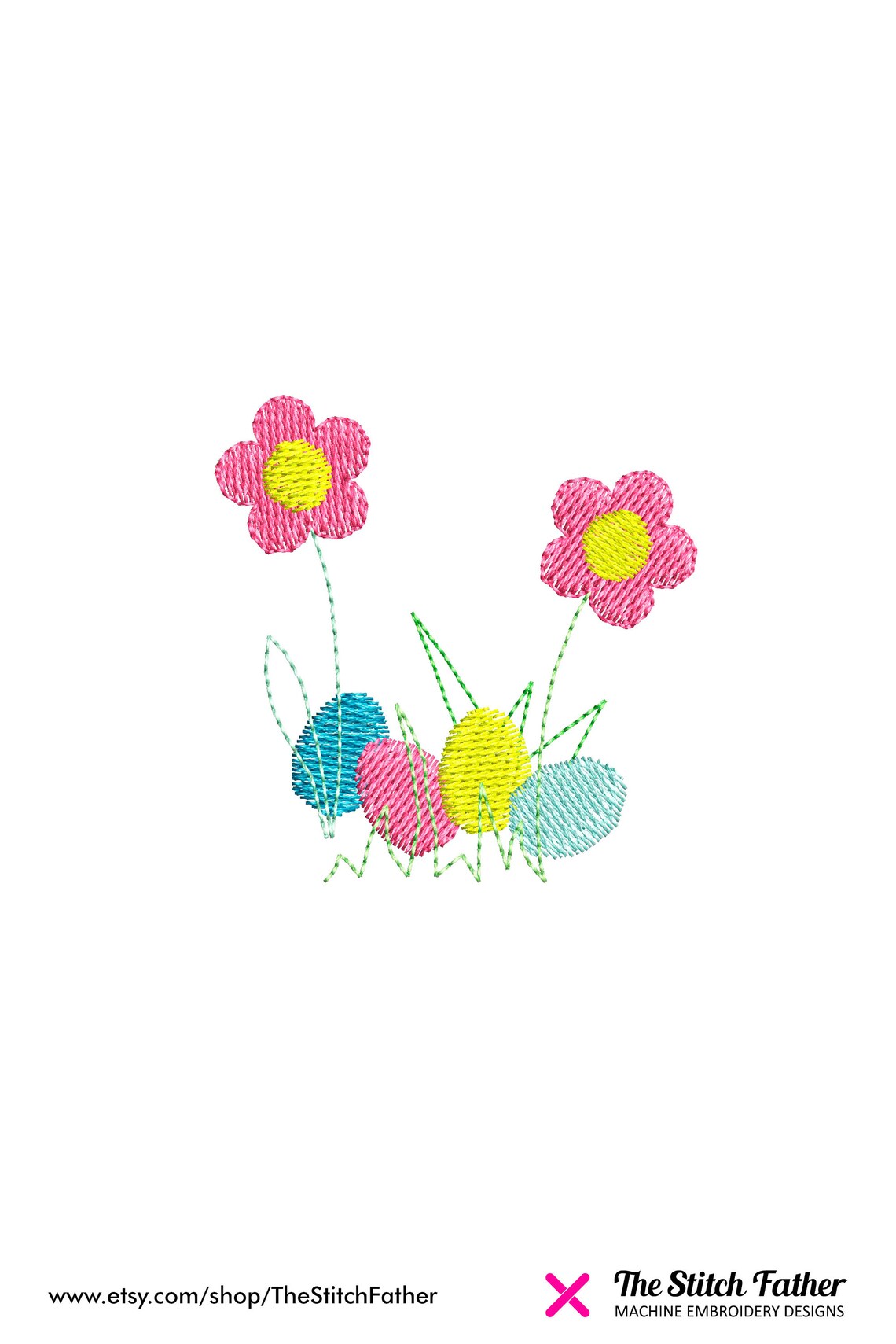 Mini Easter Egg Hidden Machine Embroidery Design Hidden - Etsy