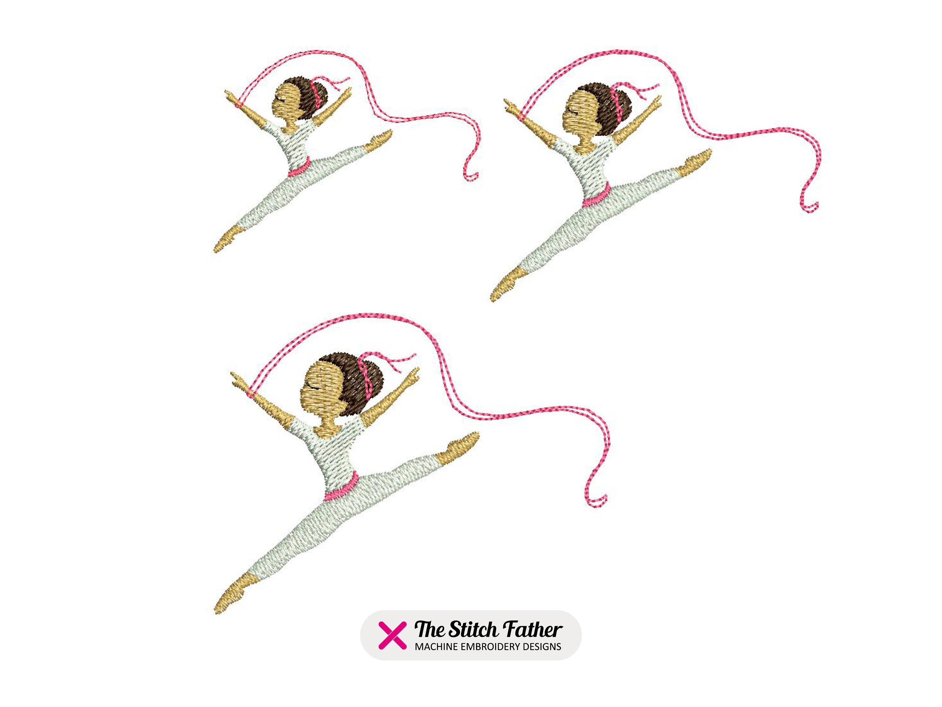 Mini Dance Set Machine Embroidery Designs – Ballerina Pointe Dancers ...
