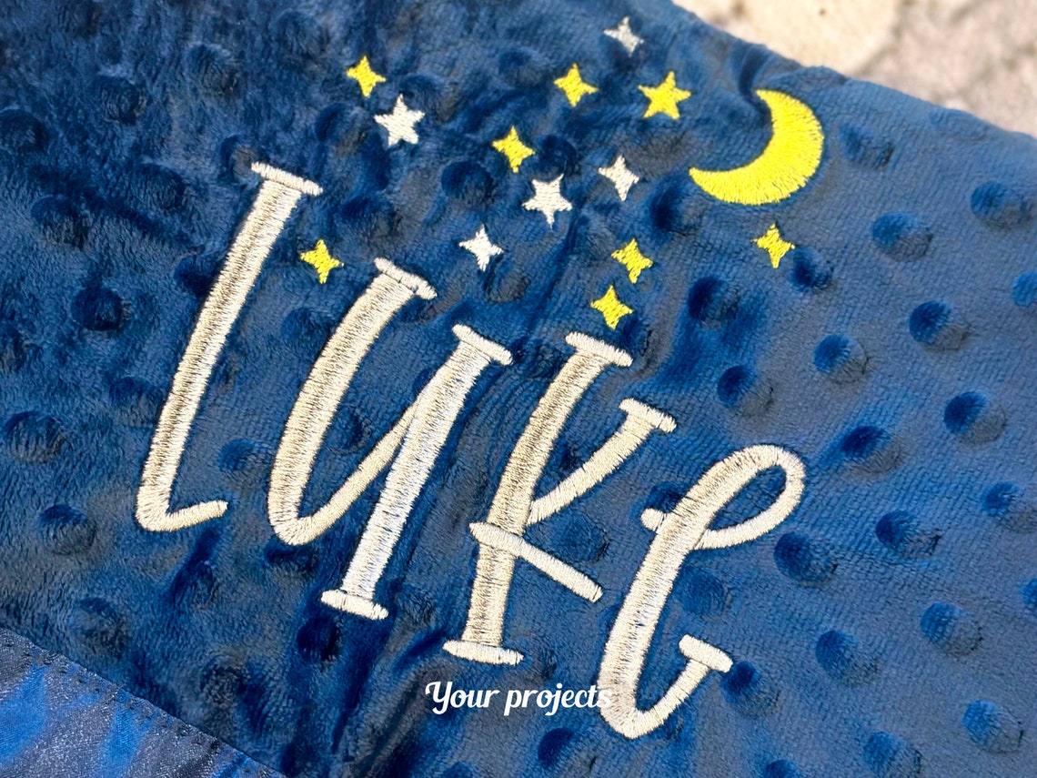 Starry Night Machine Embroidery Design - 4 Sizes - INSTANT DOWNLOAD - Etsy