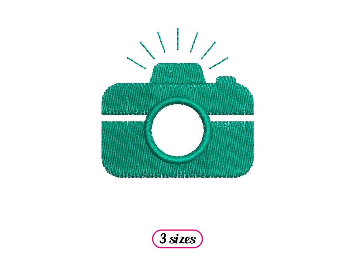 Mini Camera Machine Embroidery Design – Photo Camera Silhouette ...