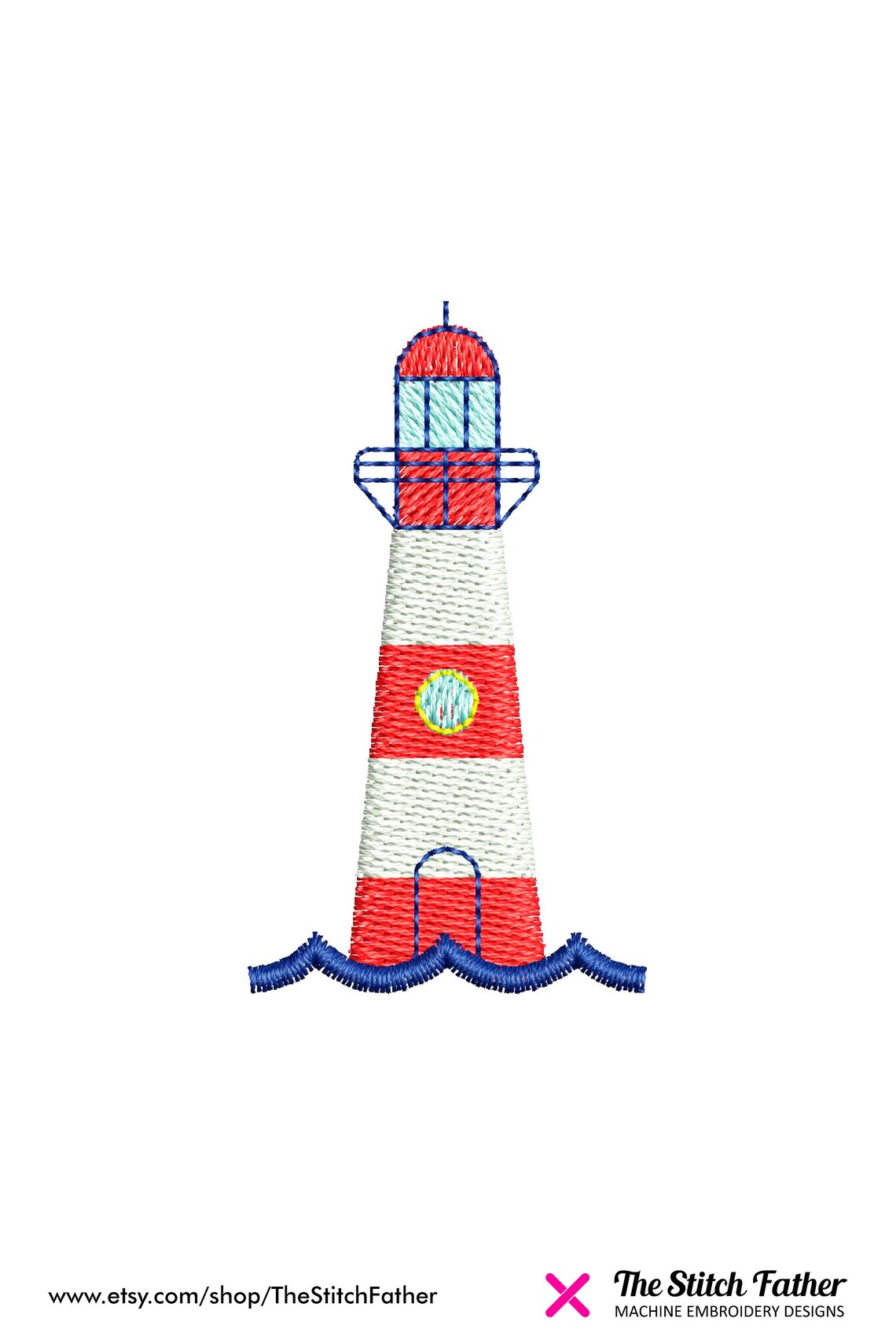 Mini Lighthouse Machine Embroidery Design Light Station - Etsy