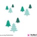Mini Fir Trees Machine Embroidery Design Group of Fir Trees Tiny Trees ...