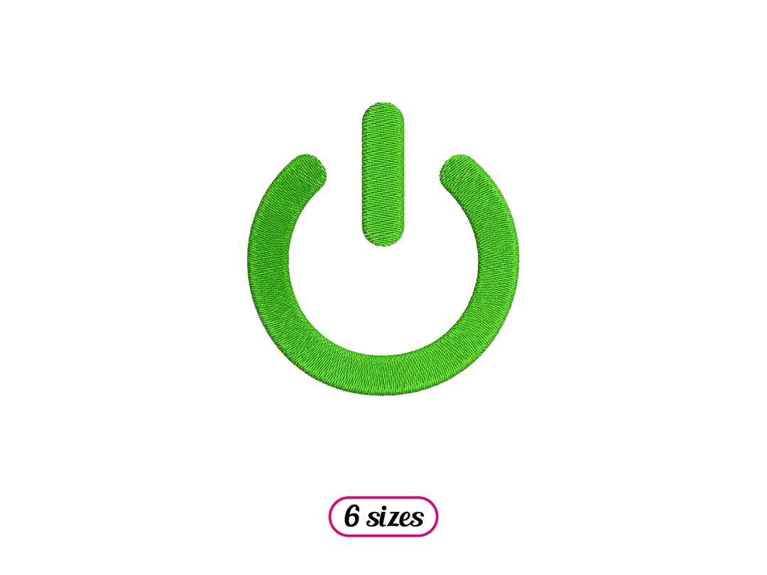 Power Symbol Machine Embroidery Design - 6 Sizes - INSTANT DOWNLOAD - Etsy