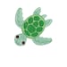 Mini Turtle Machine Embroidery Design - Cute Smiling Turtle Swimming ...