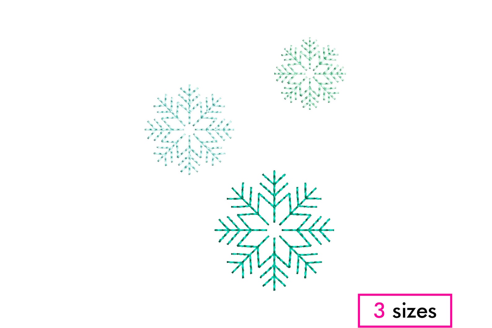 Mini Snowflakes Machine Embroidery Design Small Snow Flakes - Etsy