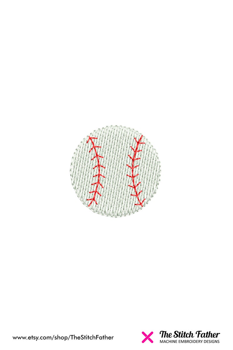 Mini Baseball Ball Machine Embroidery Design Baseball Sport - Etsy