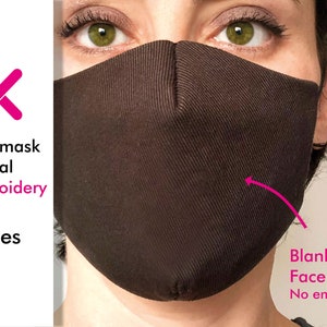 Face Mask Machine Embroidery Design Mask in the Hoop 5 Sizes Children ...