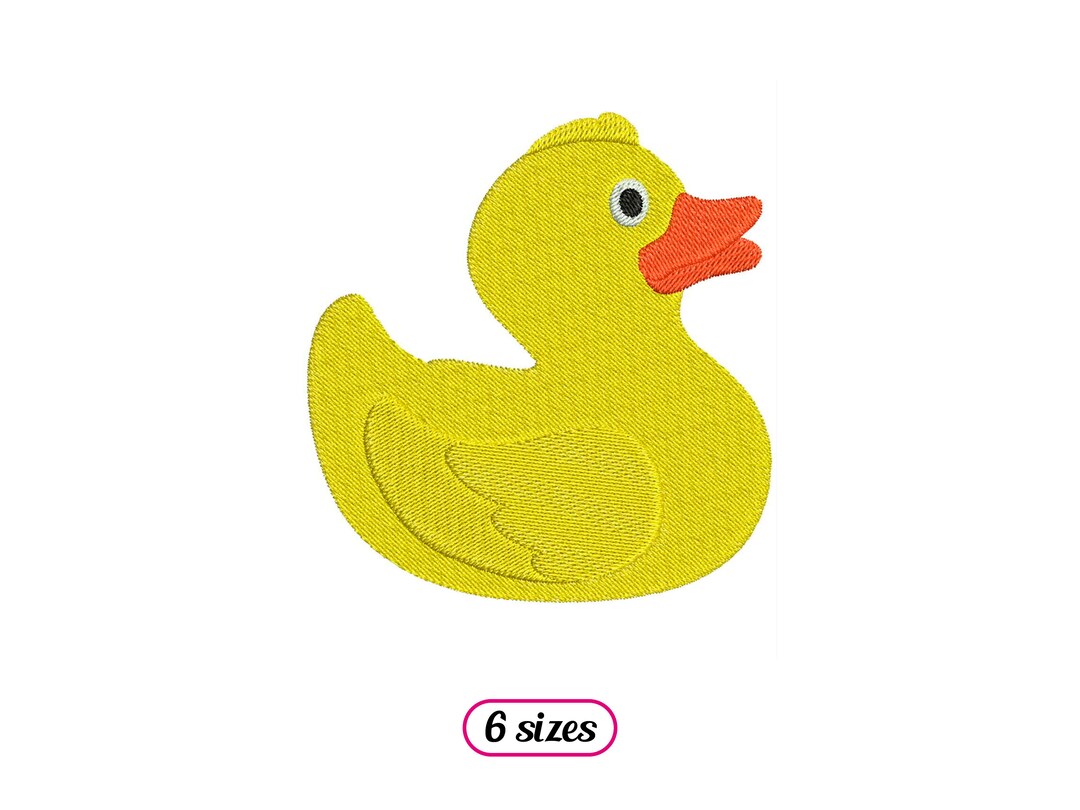 Rubber Duck Machine Embroidery Design 6 Sizes INSTANT DOWNLOAD - Etsy