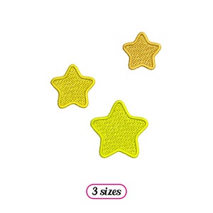 Mini Rounded Stars Machine Embroidery Design – Group of Tree Stars Fill ...