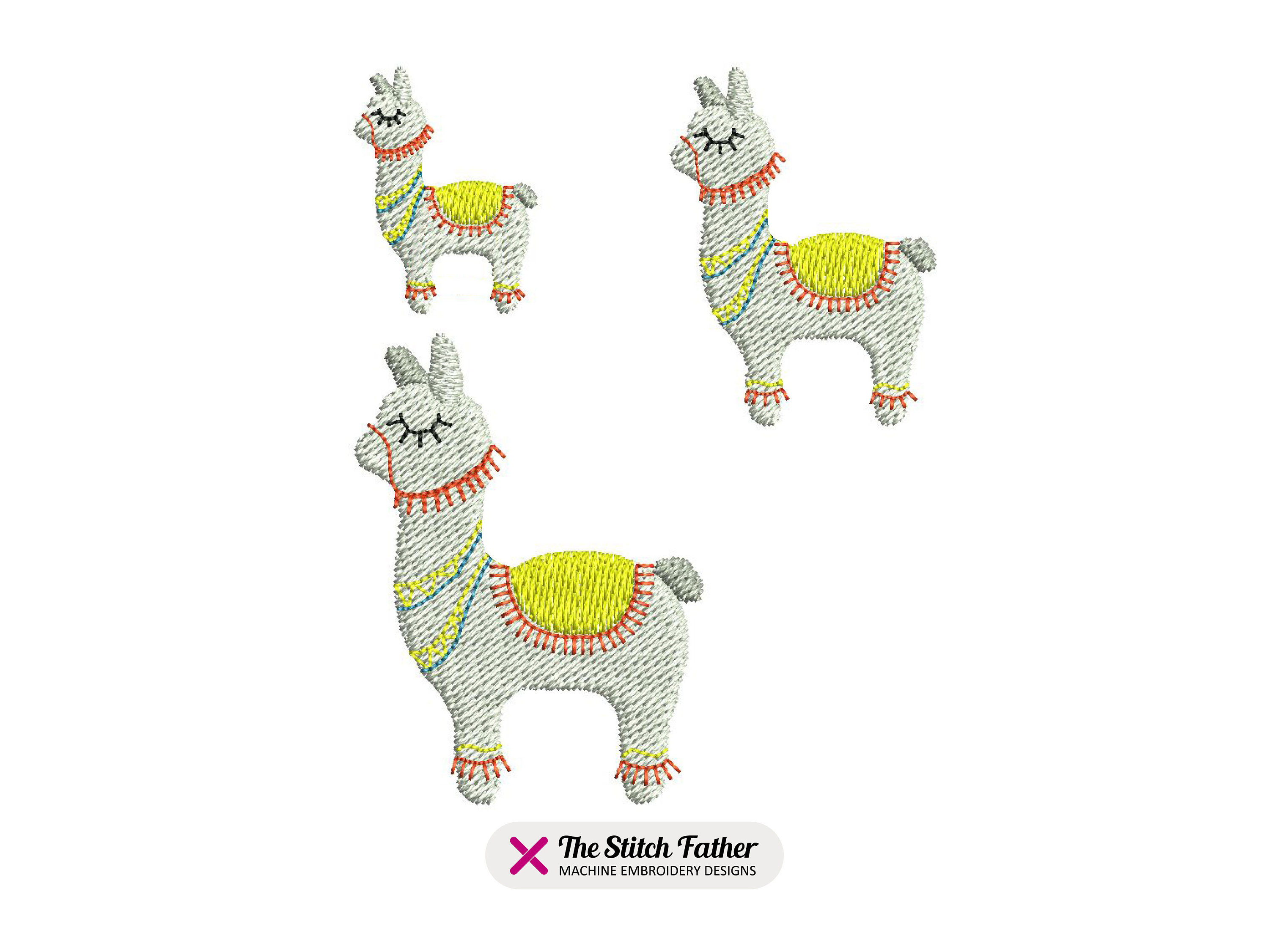 Llama Boho Machine Embroidery Design - 3 Sizes - INSTANT DOWNLOAD - Etsy