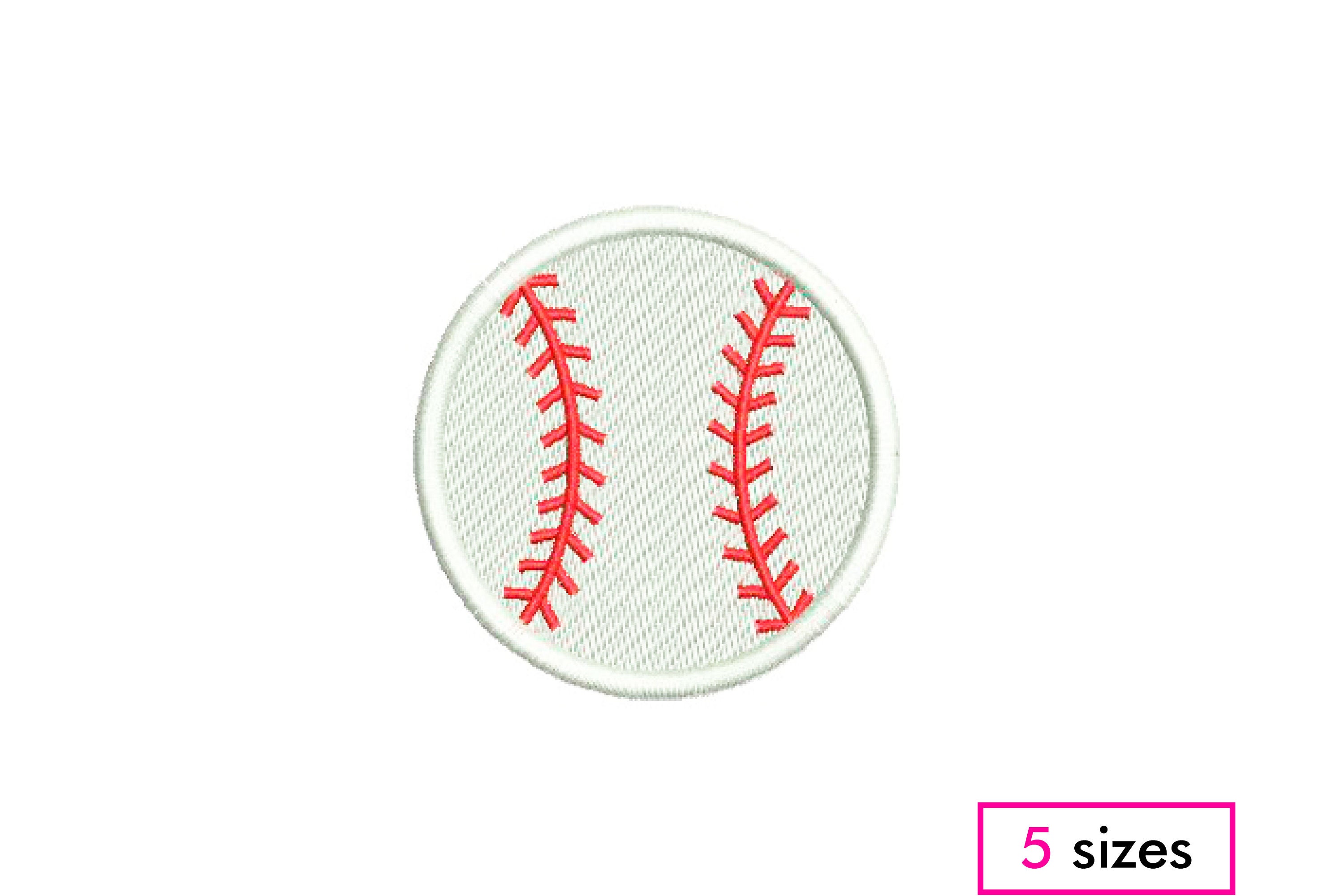 Baseball Embroidery design Mini baseball ball Fill Stitch | Etsy