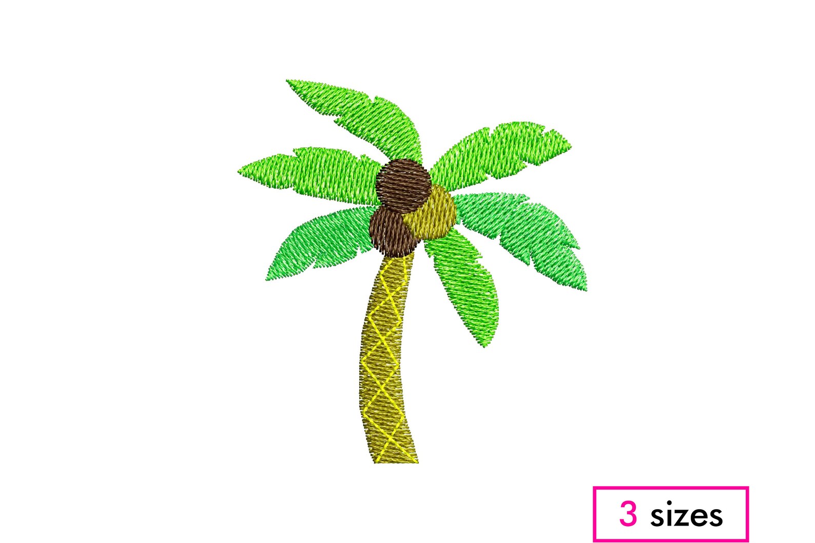 Mini Palm Tree Machine Embroidery Design Summer Tropical - Etsy