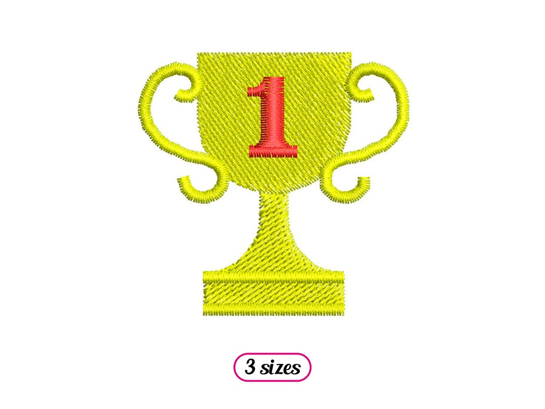 Mini Cup Machine Embroidery Design – Trophy - Victory Winner - Team ...