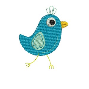 Mini Bird Machine Embroidery Design – Cute Walking Bird – Little Bird ...