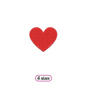Mini Heart Machine Embroidery Design – Heart Shape – Fill Stitch Hearts ...