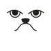 Grumpy Face Machine Embroidery Design – Line Facial Expression Animal ...