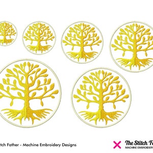 Mini Tree of Life Machine Embroidery Design 6 Sizes - Etsy