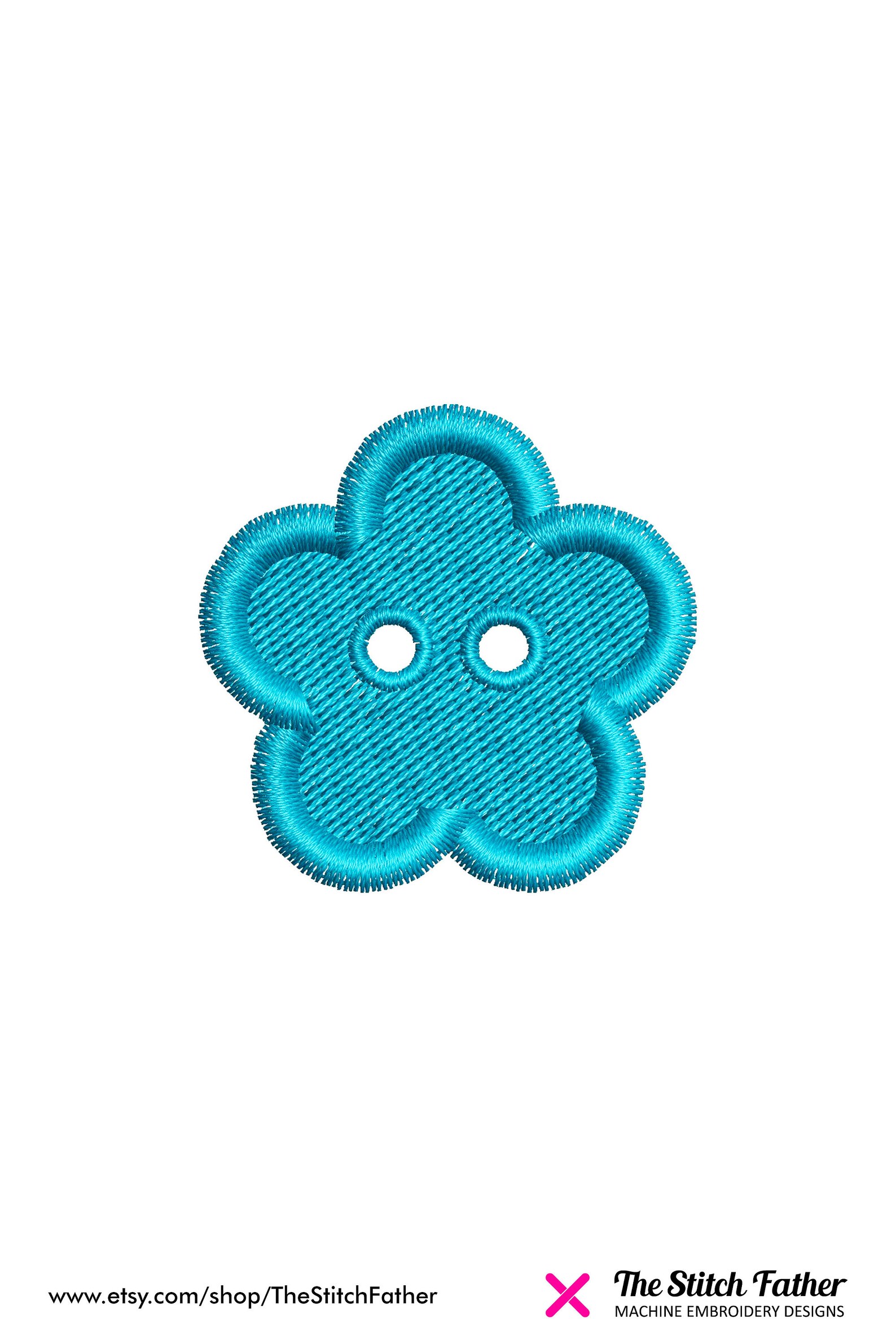 Mini Flower Button Machine Embroidery Design Cute Sewing | Etsy