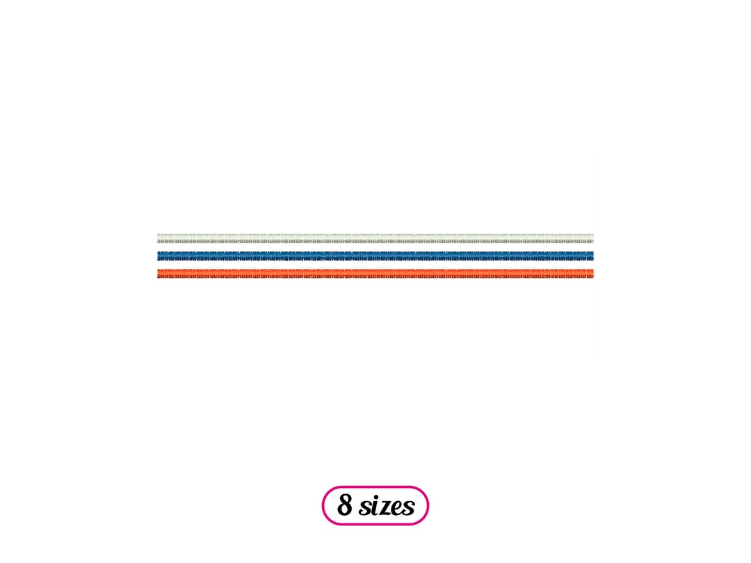 Three Lines Spaced Divider Machine Embroidery Design - 8 Sizes ...