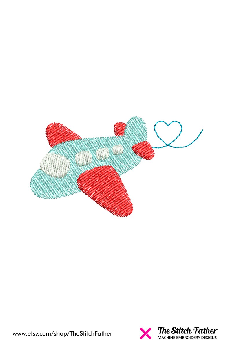 Mini Airplane Machine Embroidery Design Cute Plane Flying | Etsy